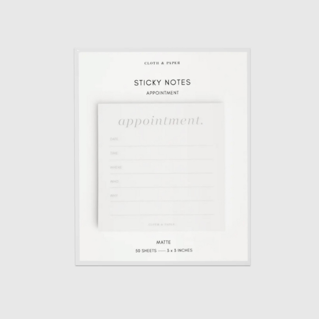 Appointment Sticky Notes – Mae Designs XO
